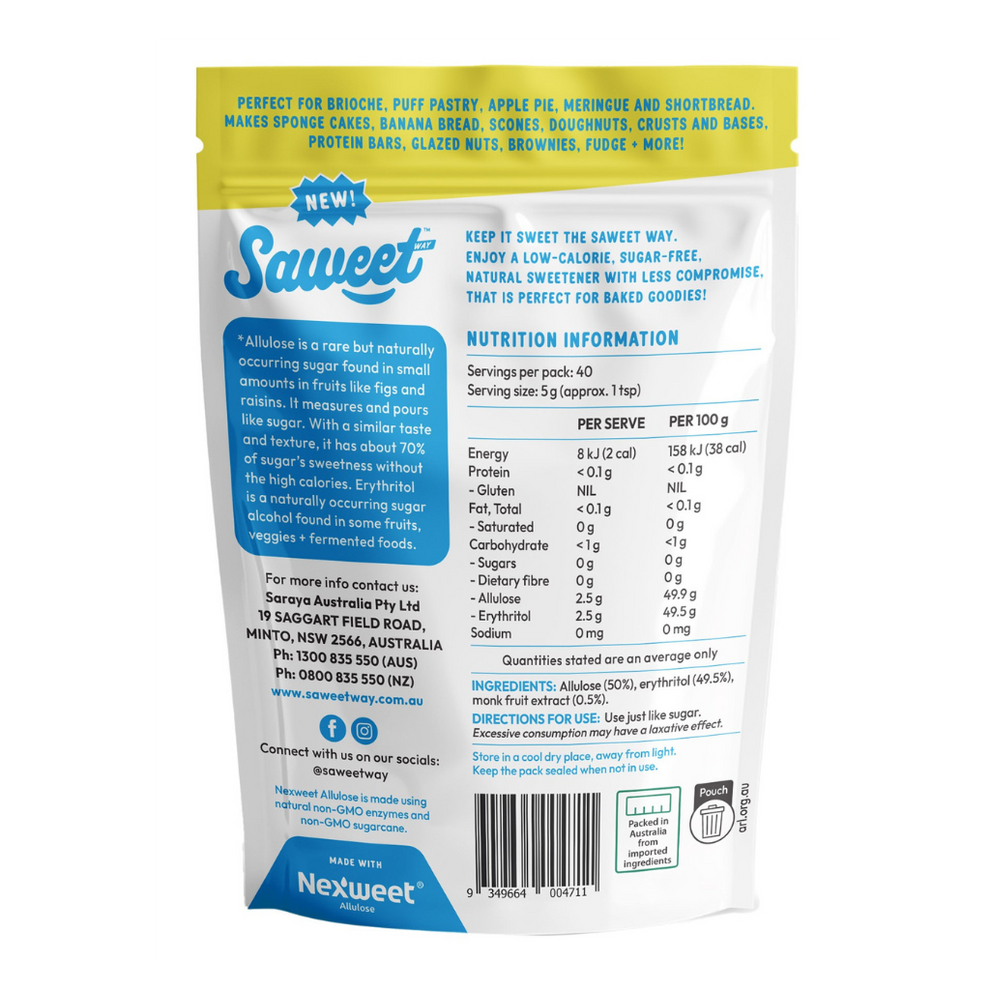Baking Allulose Granules 200g | 87% Less Calories & SUGAR-FREE ...