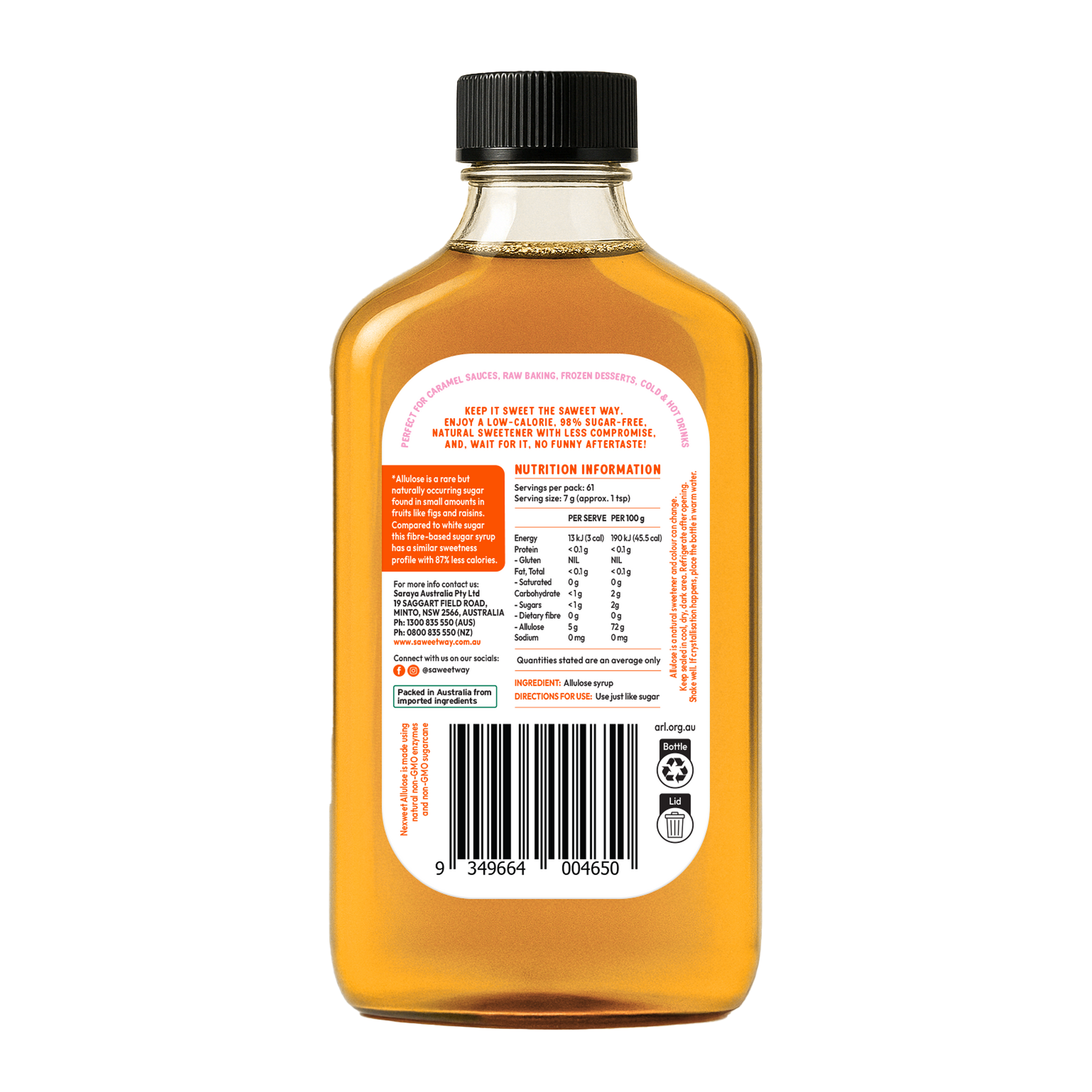 SaweetWay™ Australia's 1st Official Allulose Sweetener & Syrup – SAWEETWAY